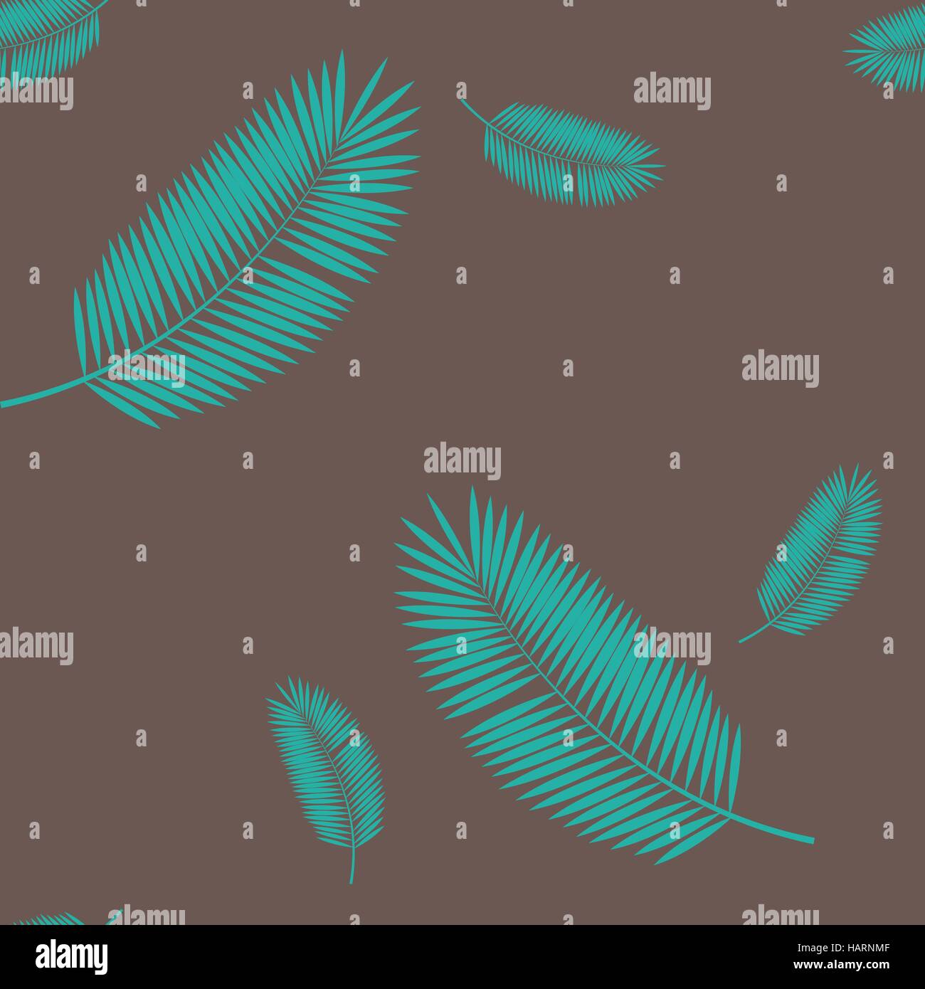 Palm Leaf Seamless Pattern Background. Vector Illustration Stock Vector ...