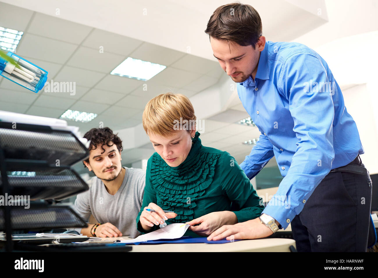 The concept of office work Stock Photo - Alamy