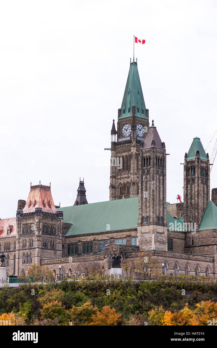 Opened in 1927 the Peace Tower is a focal bell and clock tower sitting ...