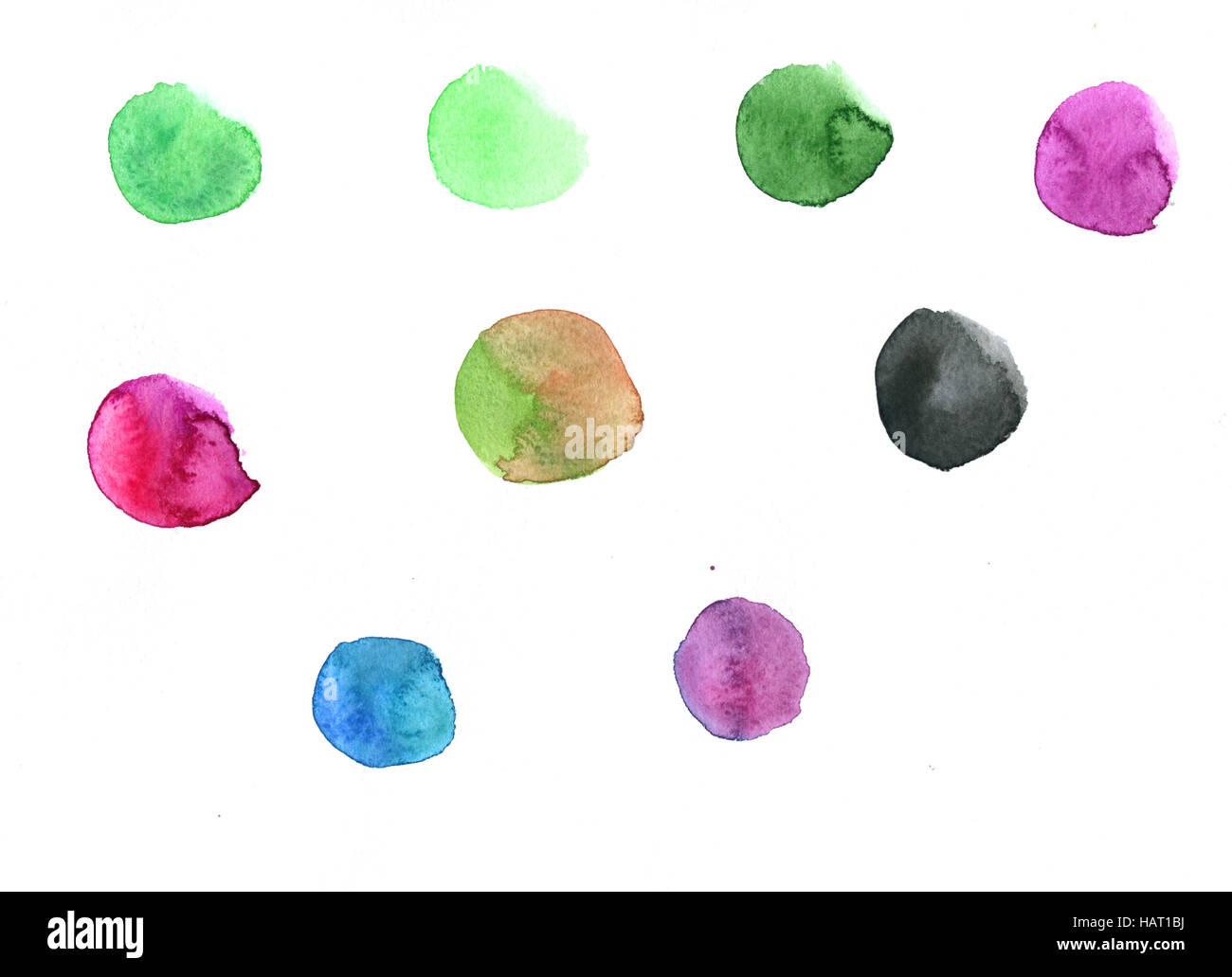 Watercolor texture with splodges Stock Photo - Alamy