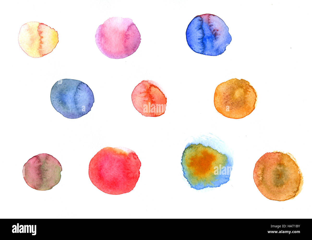 Watercolor texture with splodges Stock Photo - Alamy