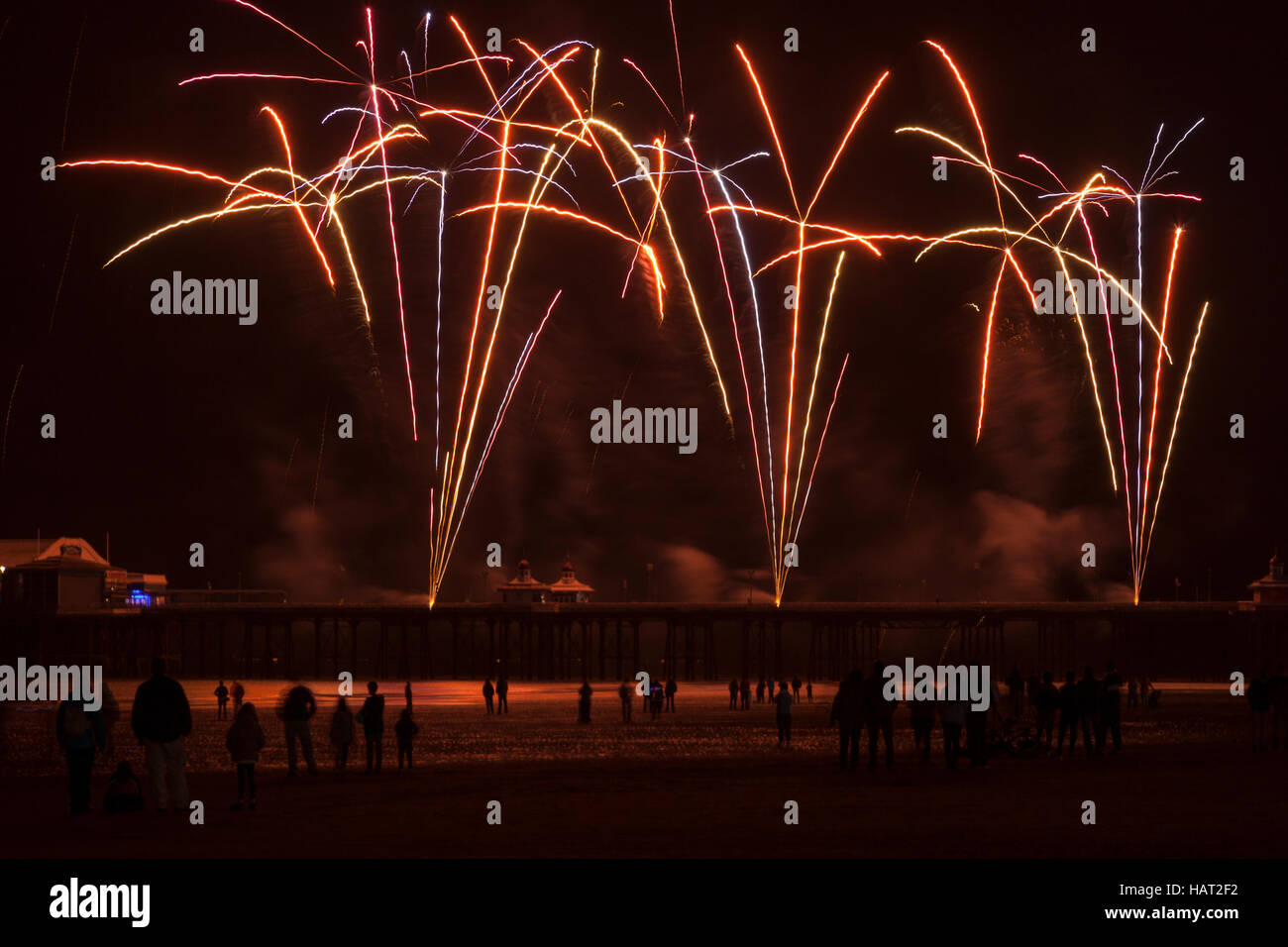 Blackpool fireworks display Stock Photo - Alamy