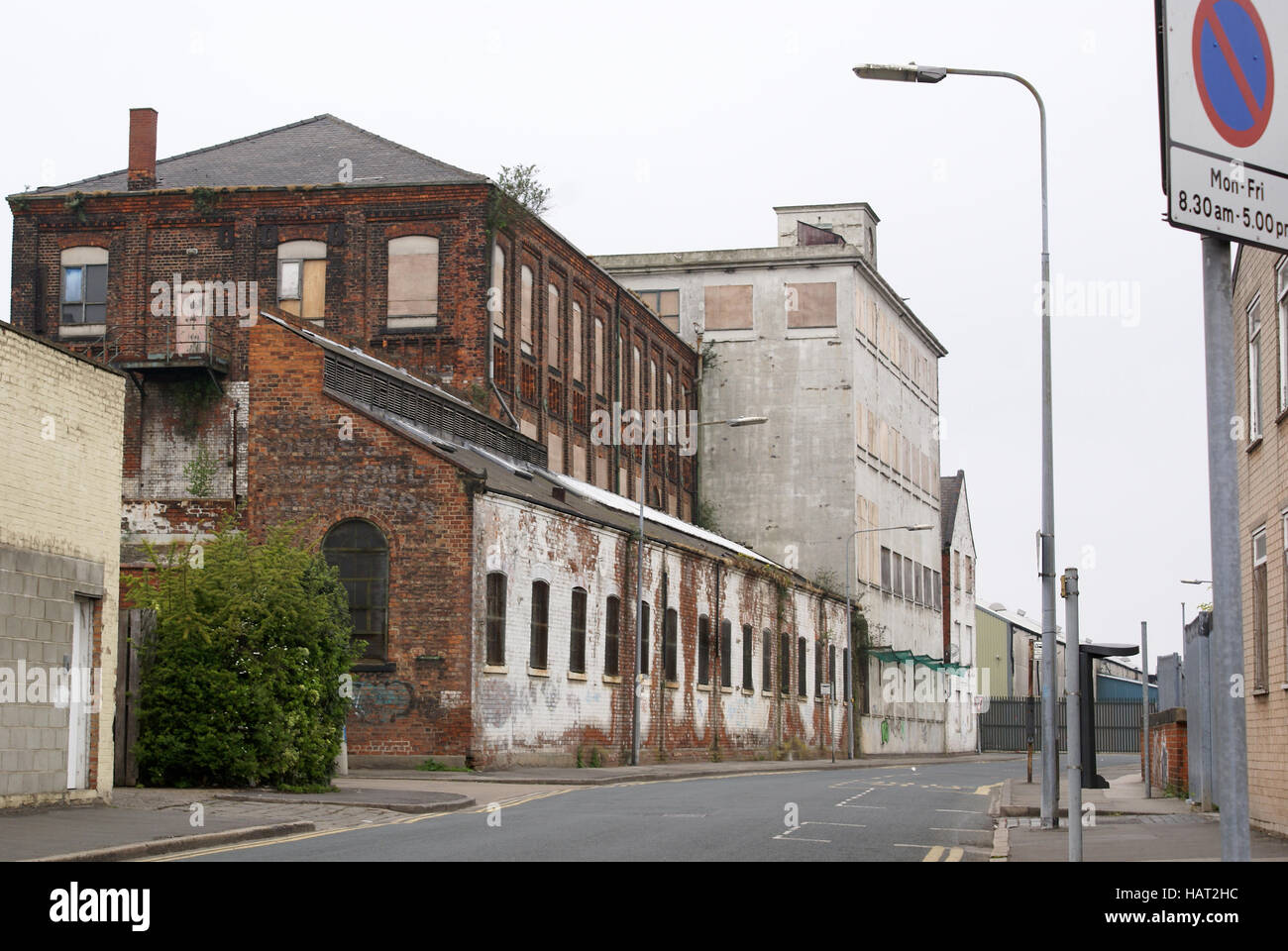 Kingston upon Hull. run down inner city building. City of culture 2017 ...