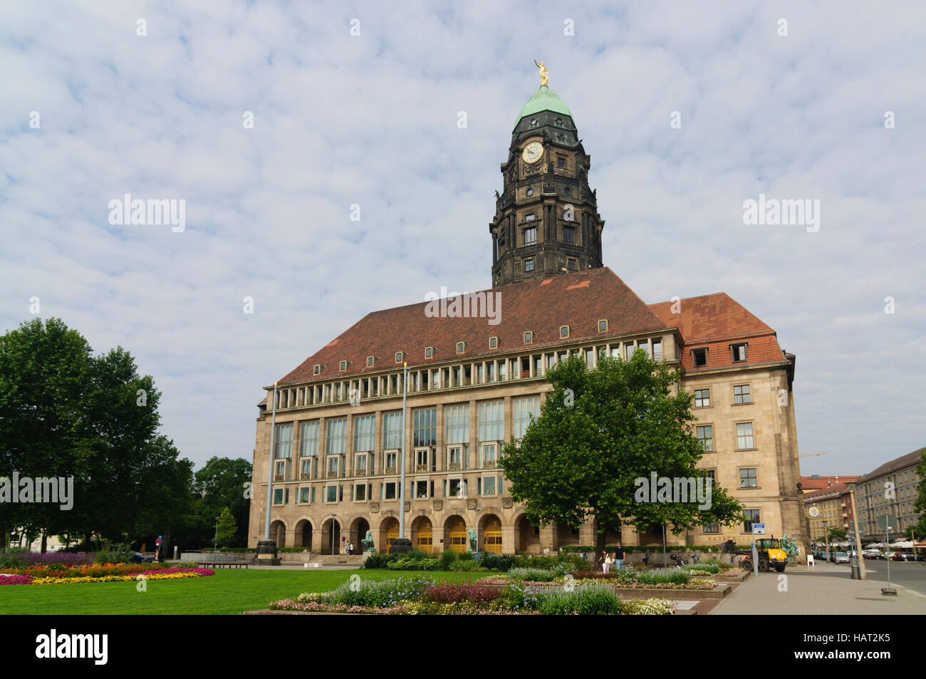 Dresden town hall hi-res stock photography and images - Alamy