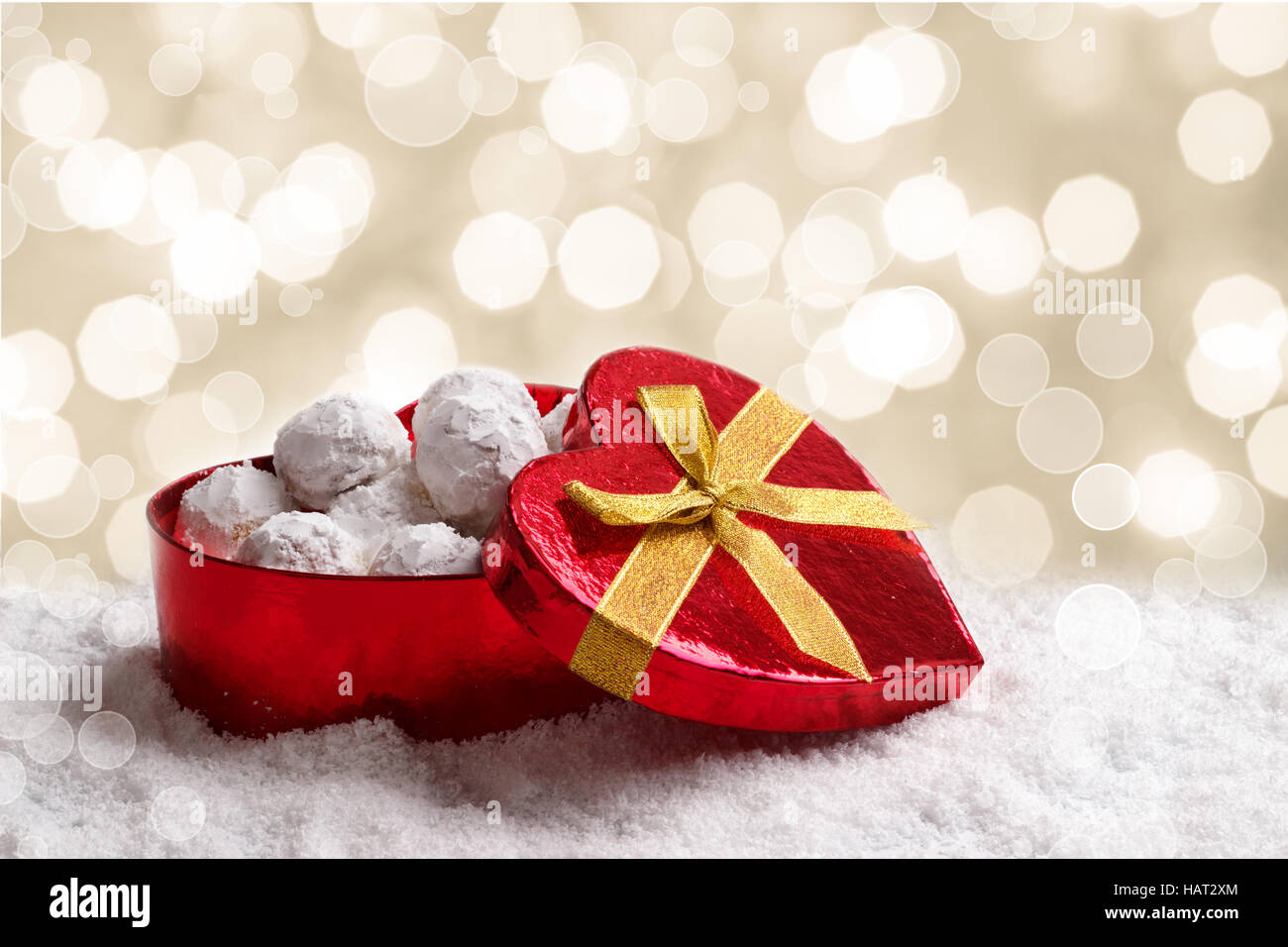 Heart shape cookies in box hi-res stock photography and images - Alamy