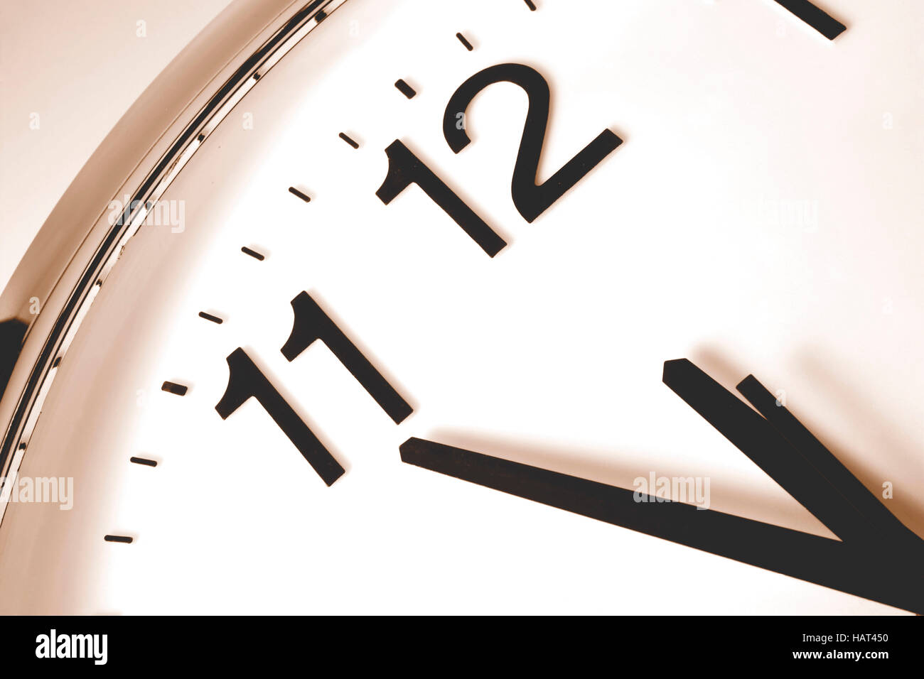 Clock, five to twelve Stock Photo - Alamy