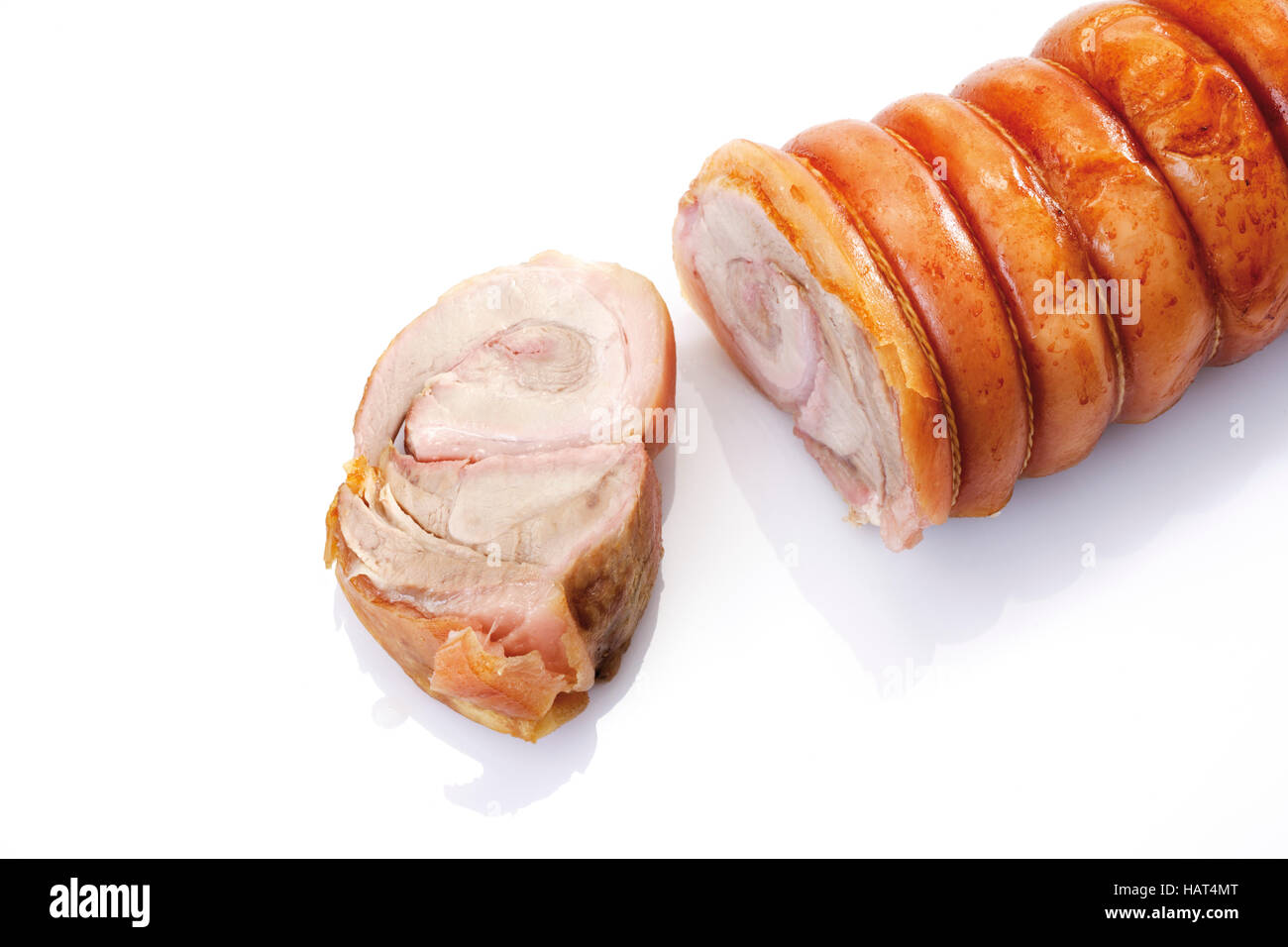Roasted pork roll Stock Photo - Alamy