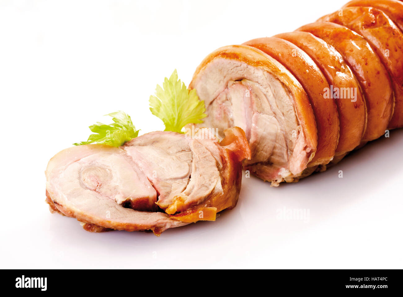 Roasted pork roll Stock Photo - Alamy