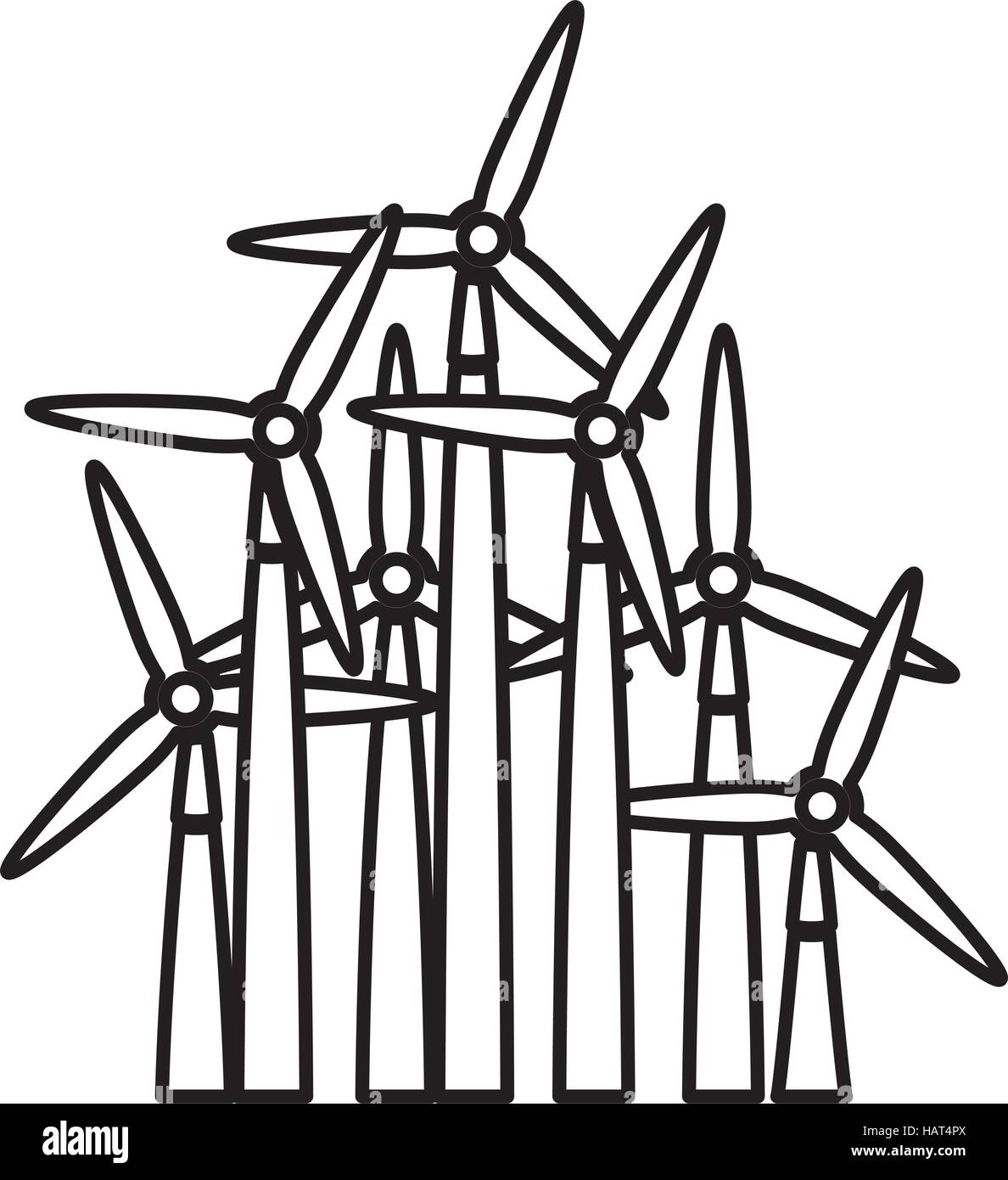 Wind Mill Icon Ecology Renewable Conservation And Alternative Theme