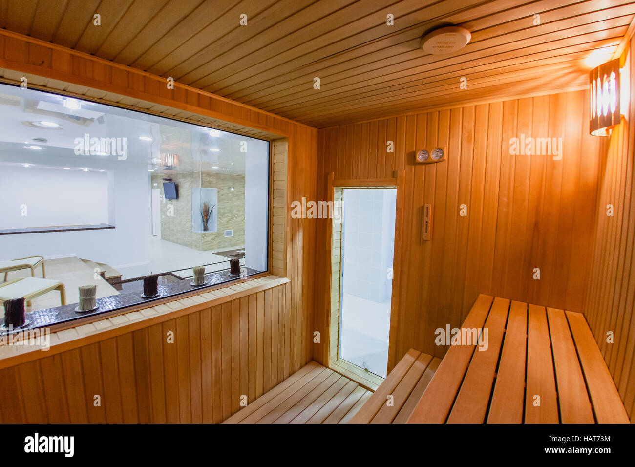 Sauna as a part of the spa complex Stock Photo - Alamy