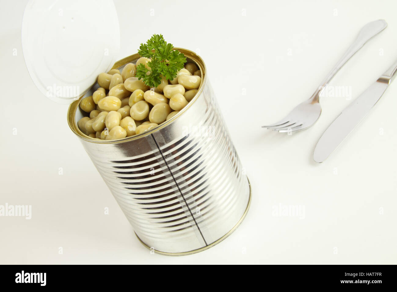 Beans in a can Stock Photo - Alamy