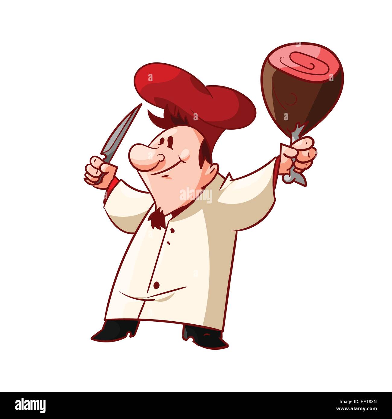 Cartoon cook Stock Vector Images - Alamy