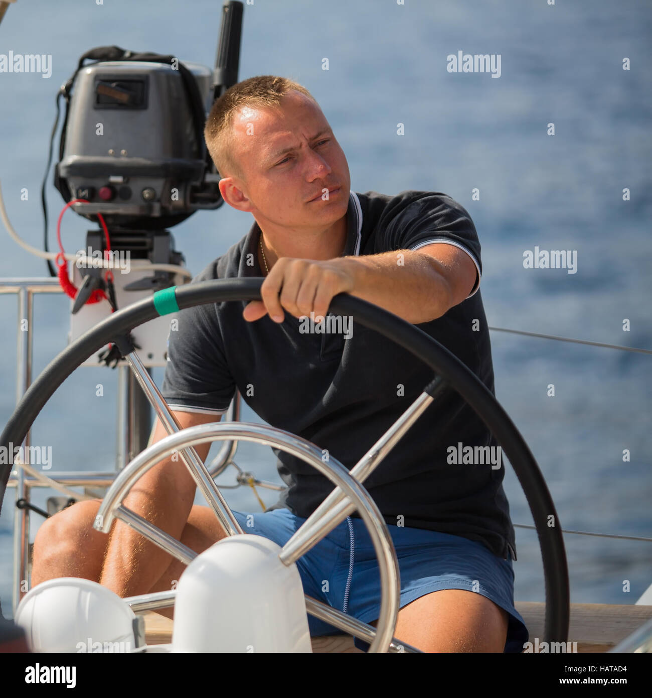 Man standing on cruise ship hi-res stock photography and images - Alamy