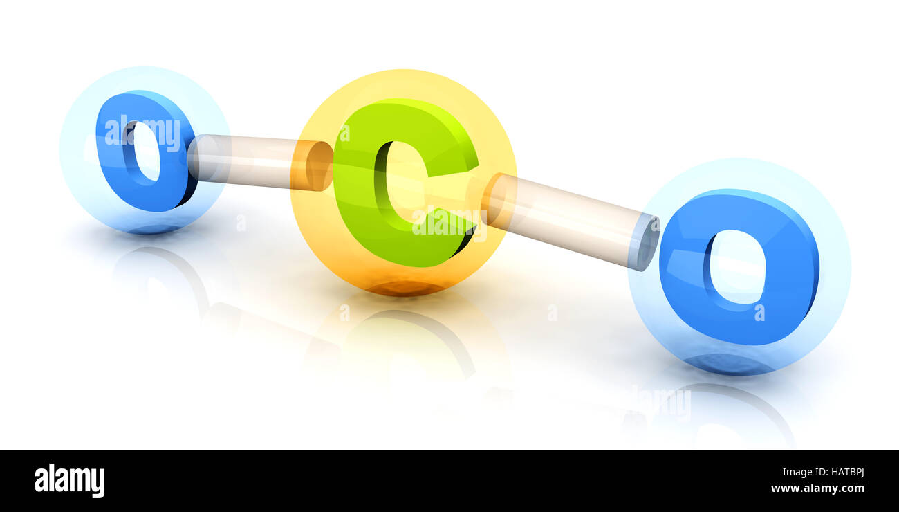 Co2 molecule carbon dioxide 3d hi-res stock photography and images - Alamy