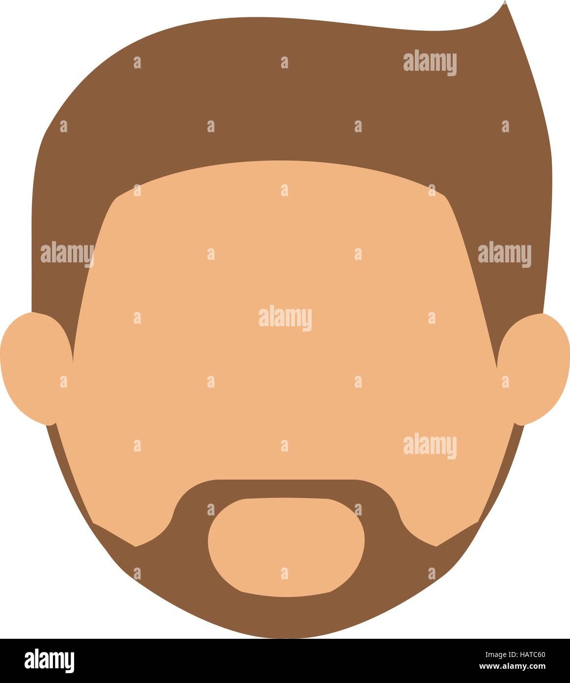 Man with beard icon. Male avatar person people and human theme ...