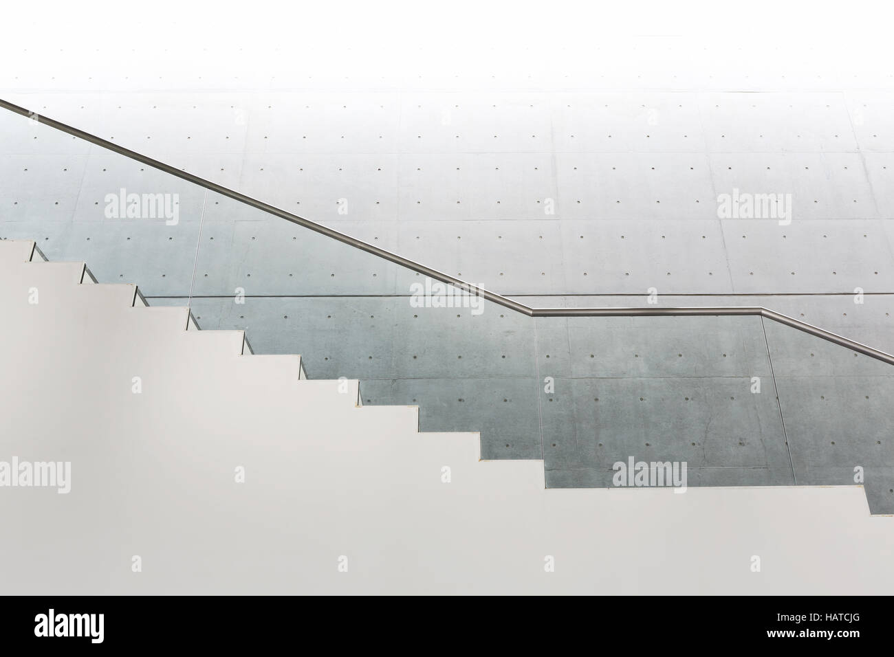 details of railing and stairs of a modern building Stock Photo - Alamy