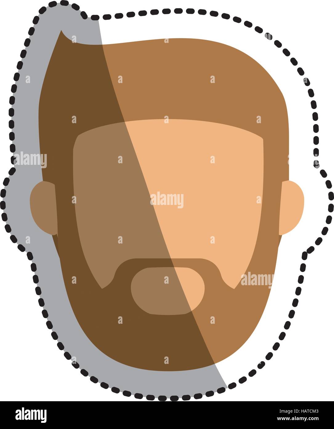 Man with beard icon. Male avatar person people and human theme ...