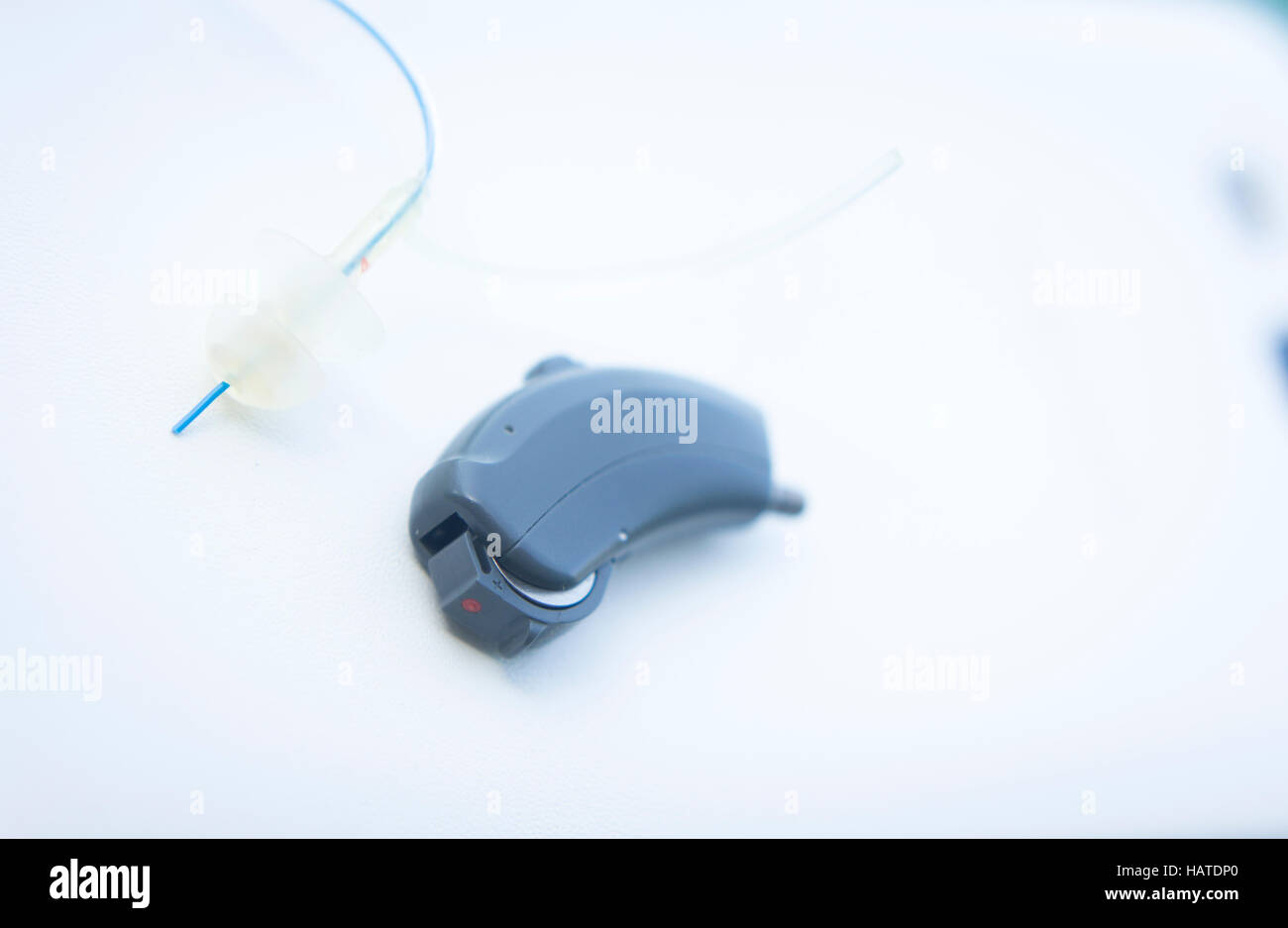 Modern digital hearing aid device for deaf and hard of hearing patients ...