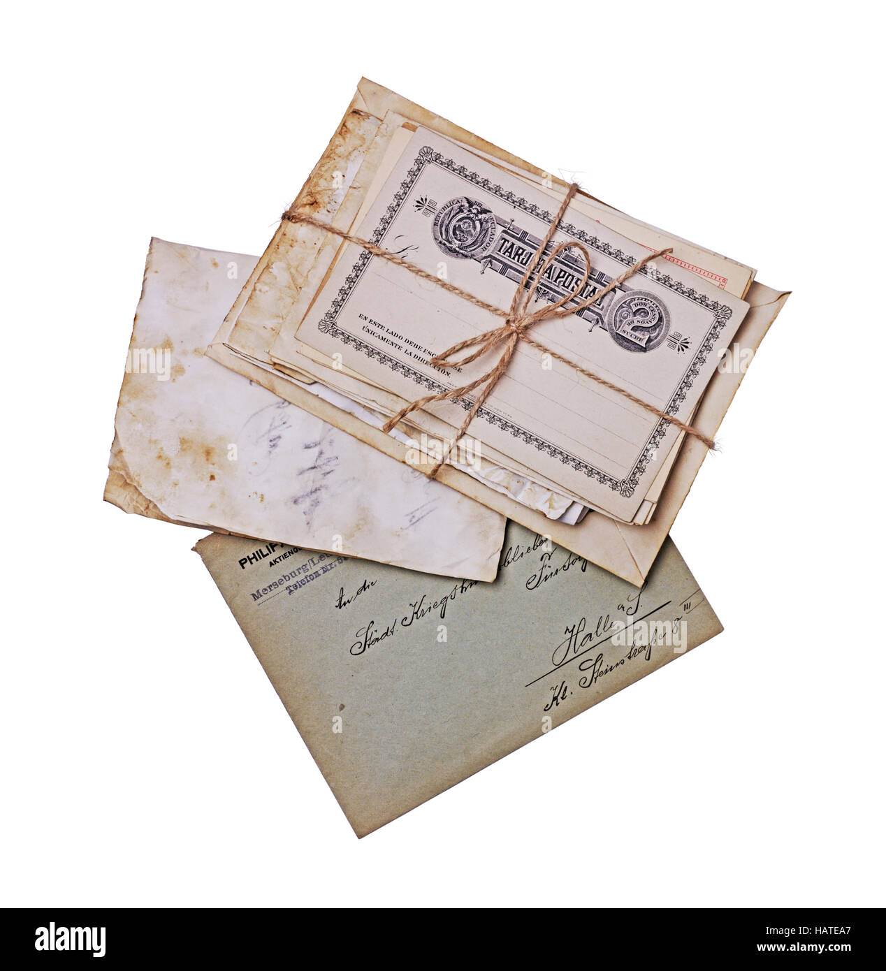 Old paper texture postcards back hi-res stock photography and images ...