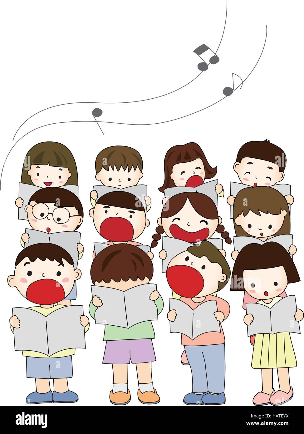 Choir paintings Stock Vector Images - Alamy