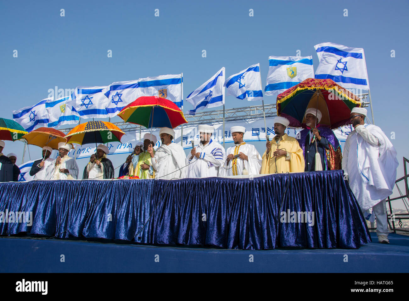 Ethiopian Jewish festival called Siged takes place in Jerusalem, Israel ...