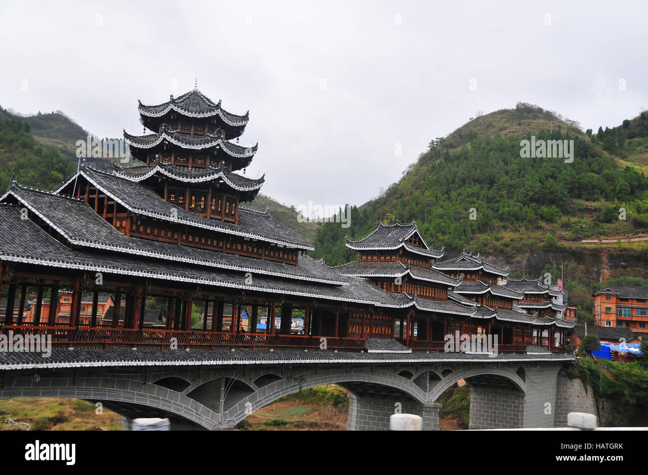 The Dong temples are often a part of the "covered" bridges in Guizhou ...