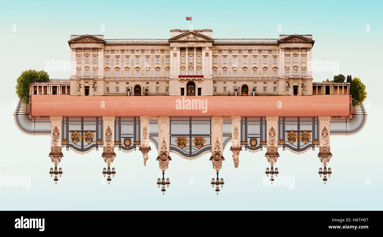 Front elevation buckingham palace royal hi-res stock photography and ...