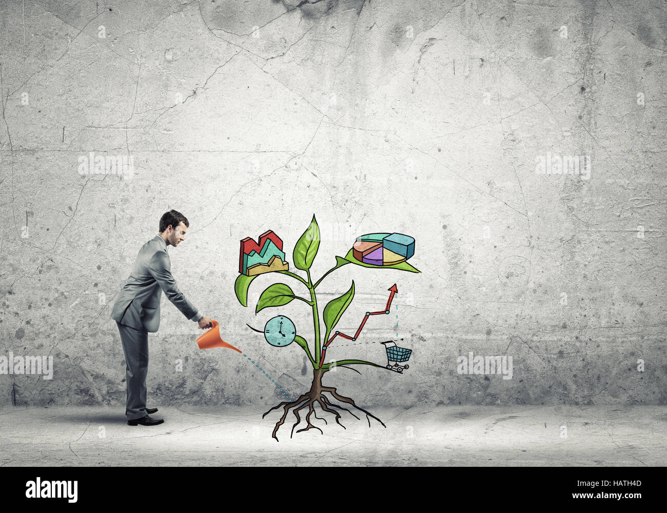 Make your income grow Stock Photo - Alamy
