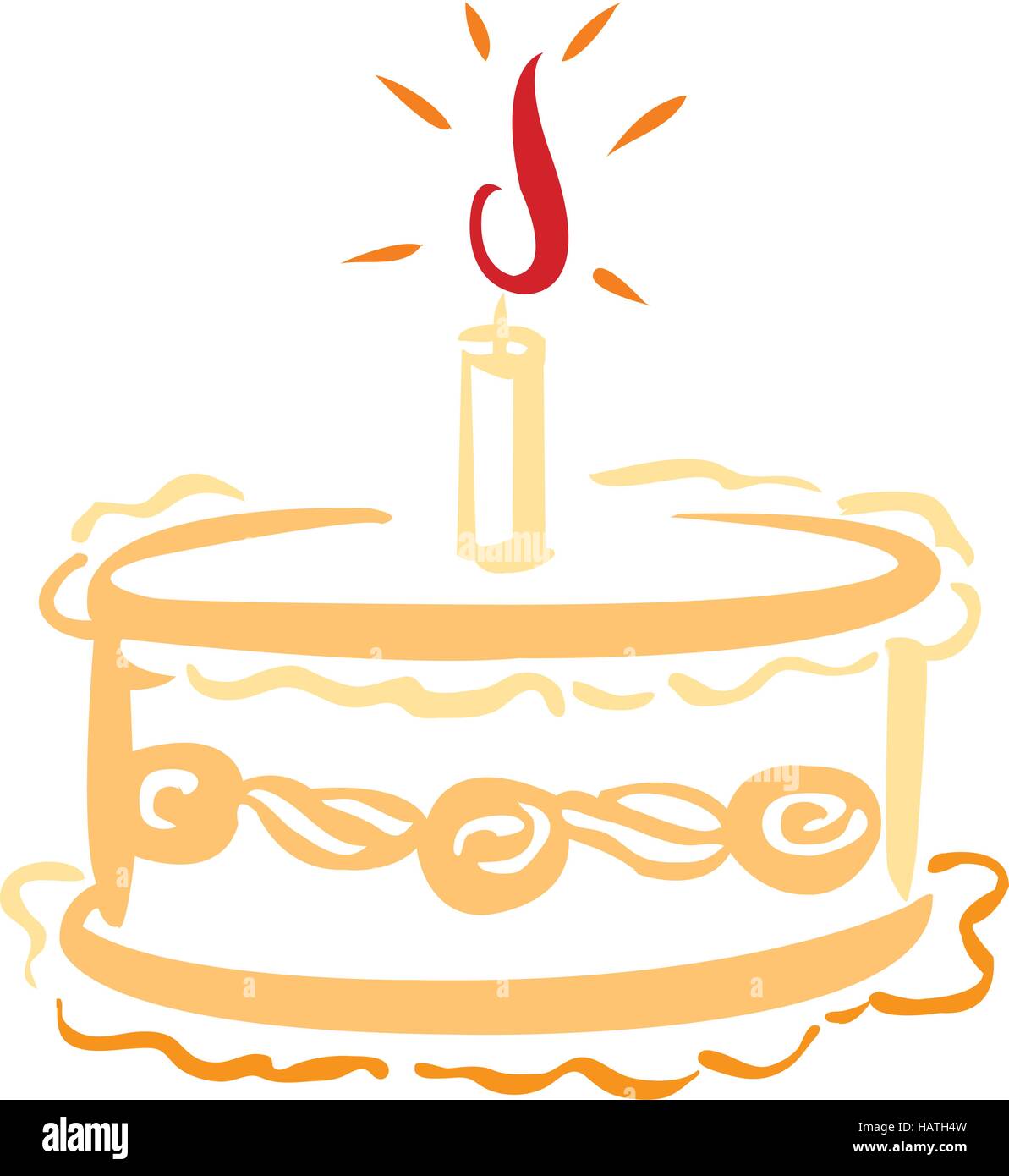 Candle zero Stock Vector Images - Alamy