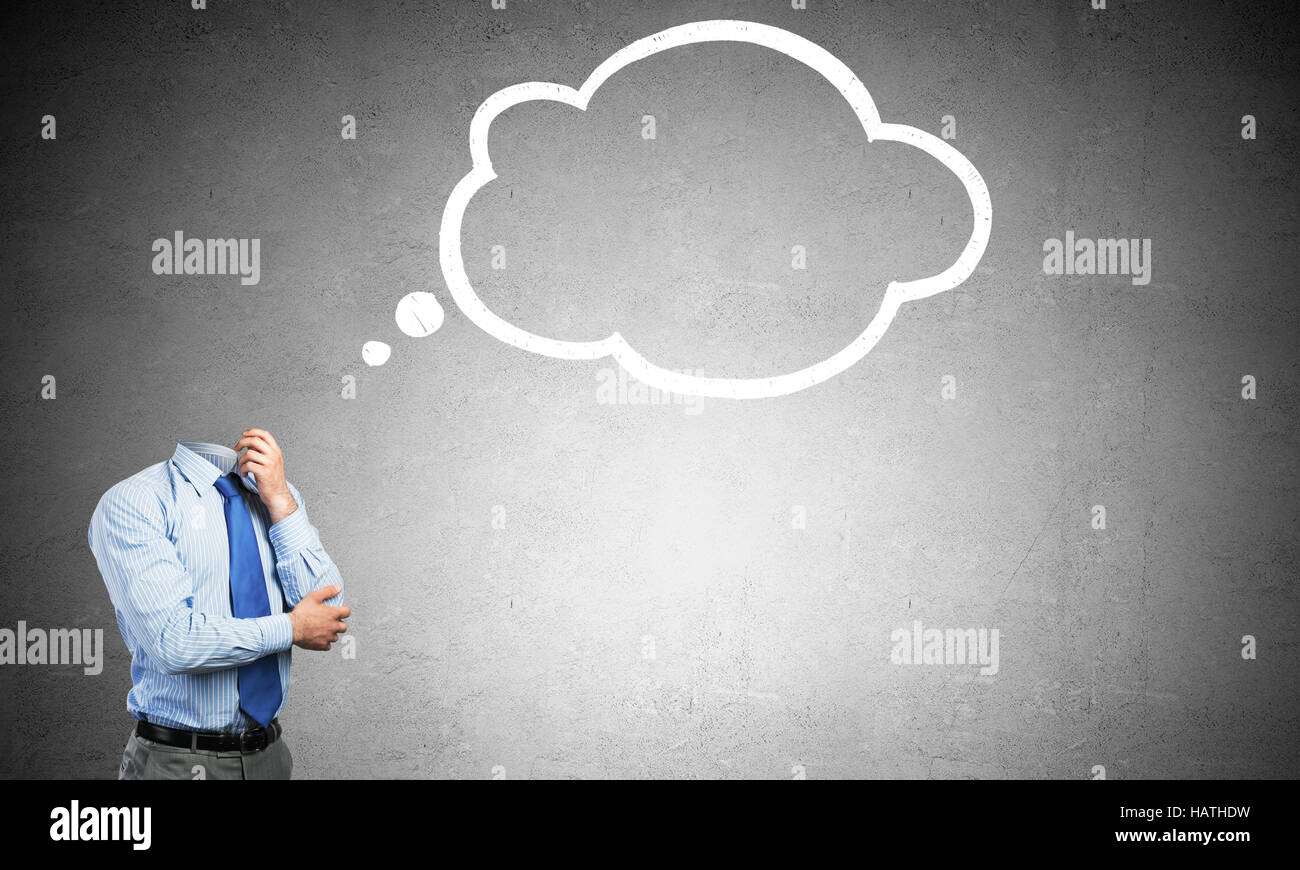 No thoughts in his head Stock Photo - Alamy