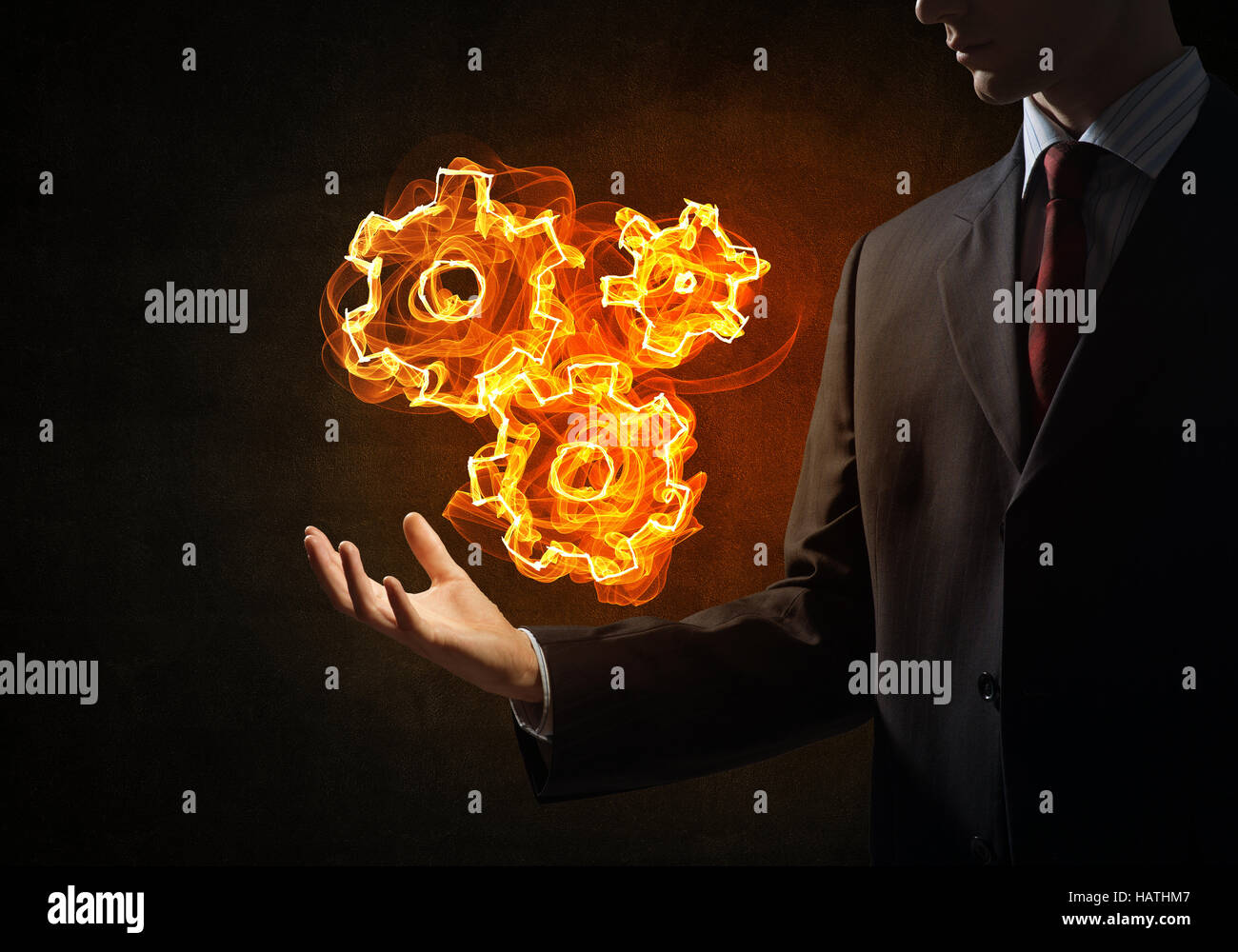 Setting fire icon Stock Photo - Alamy