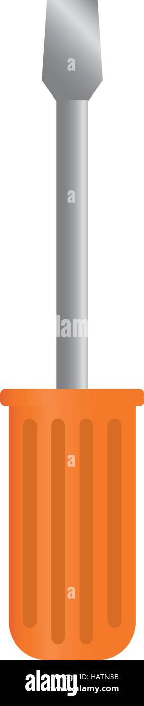 screwdriver icon over white background. repairs tools design. vector ...