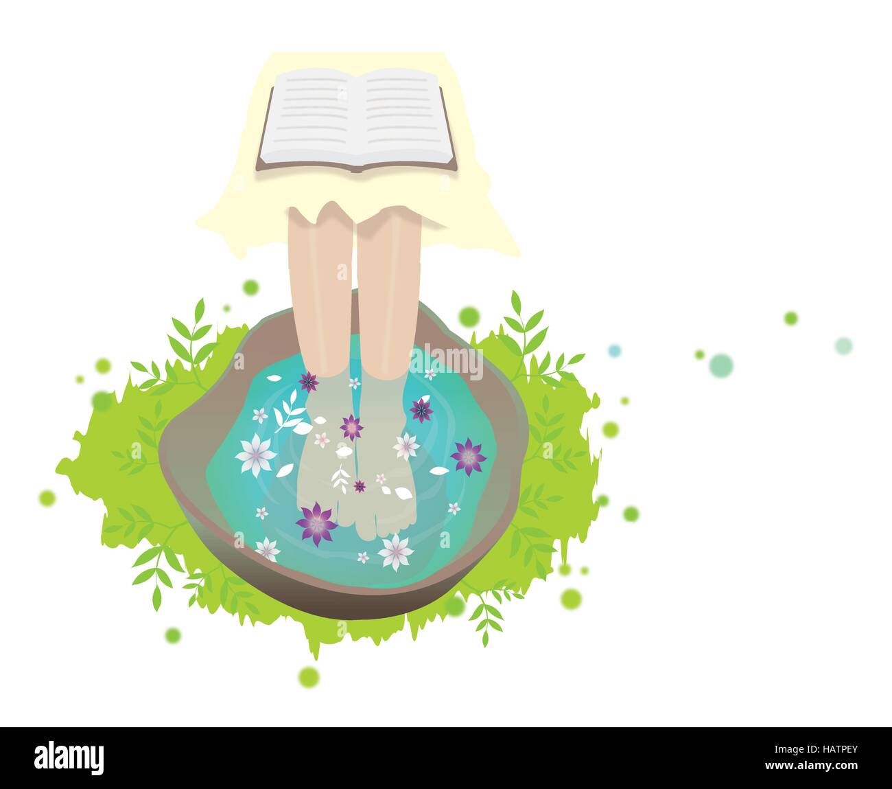 Foot resting Stock Vector Images - Alamy