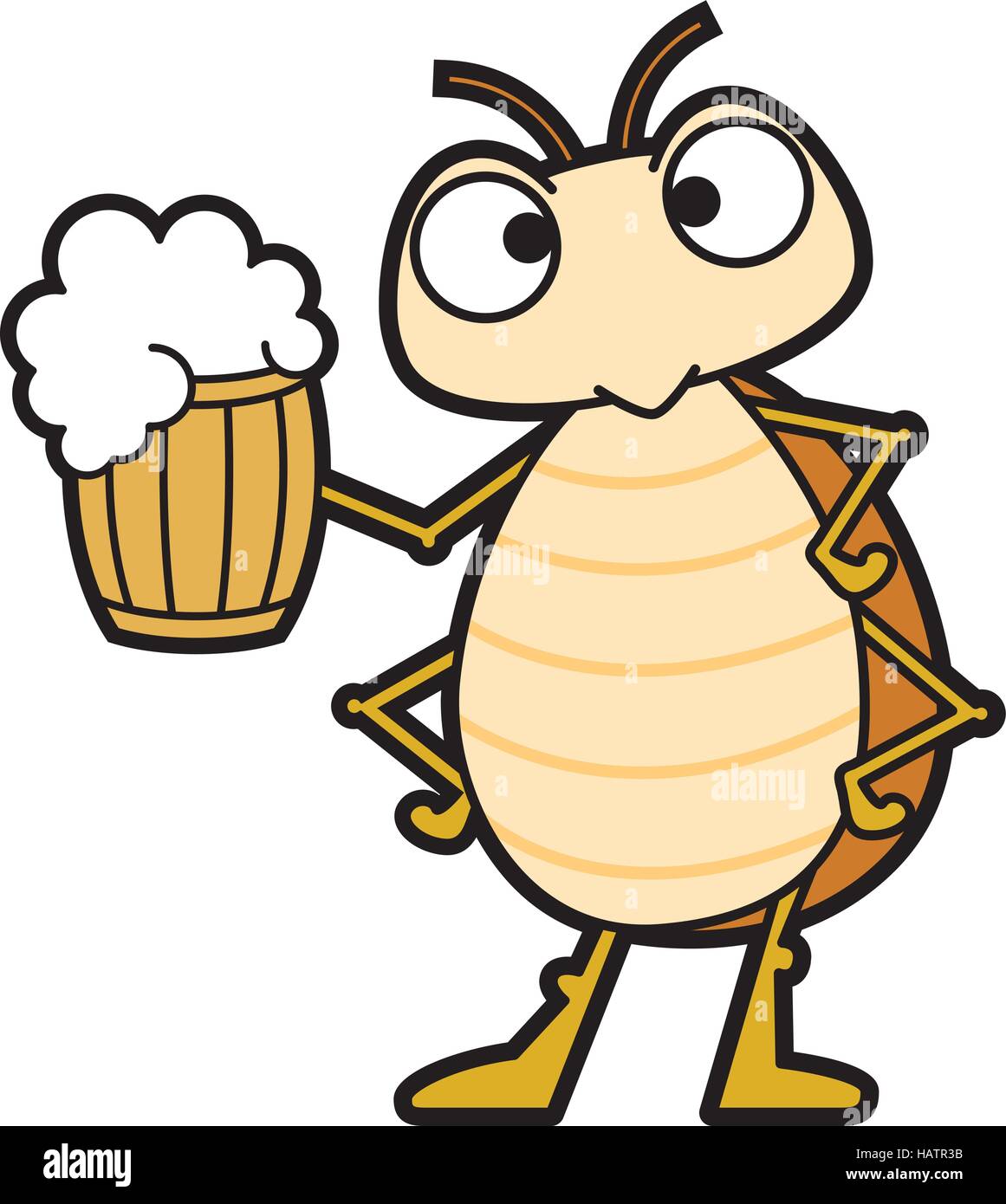 Beer painting Stock Vector Images - Alamy