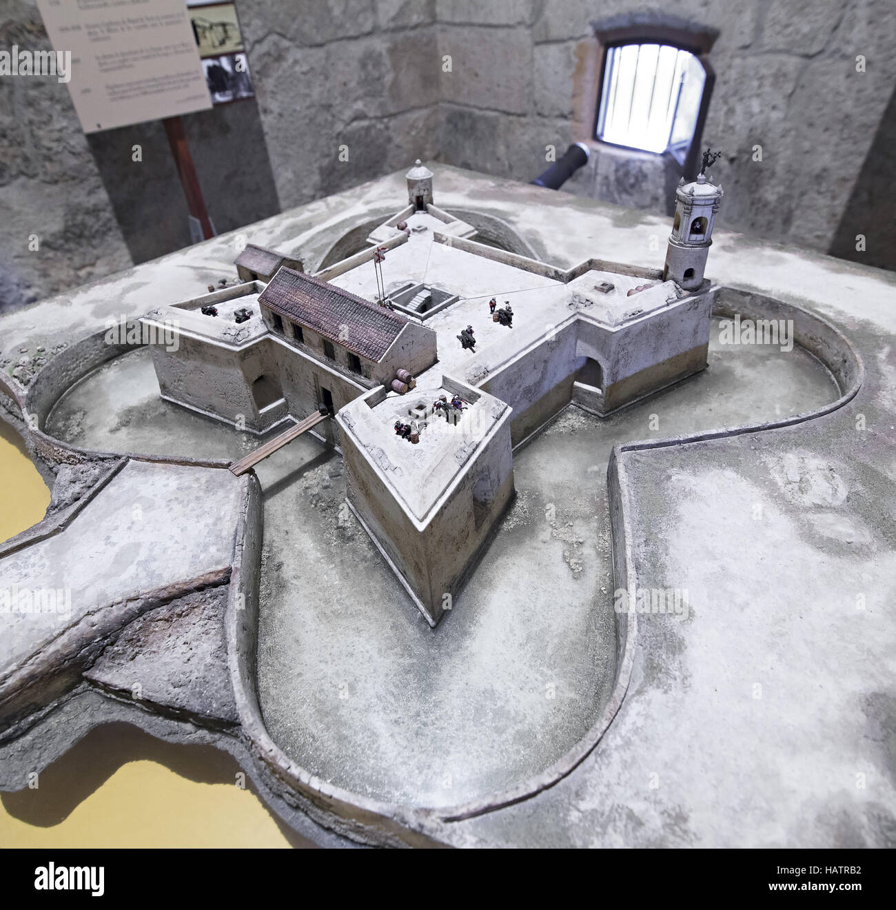 Model of of the castillo de la Real Fuerza Stock Photo - Alamy