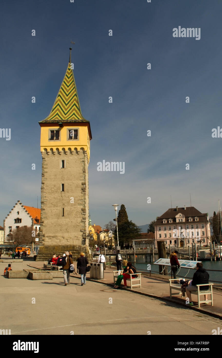 Lindau hafen tower hi-res stock photography and images - Alamy