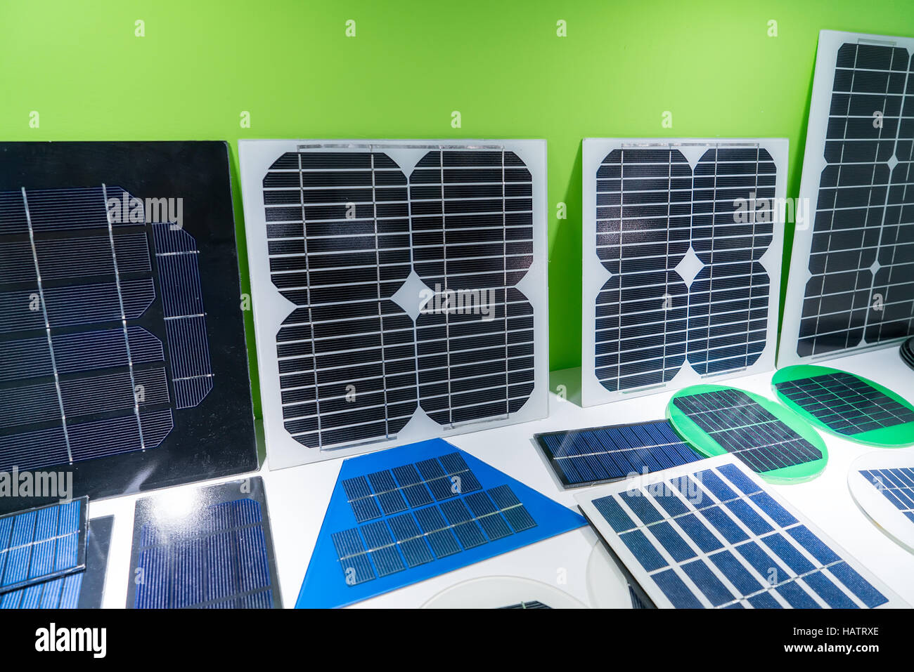 Variety solar panels Stock Photo - Alamy