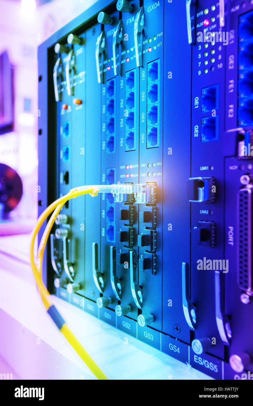 Network switch and ethernet cables,Data Center Concept Stock Photo - Alamy