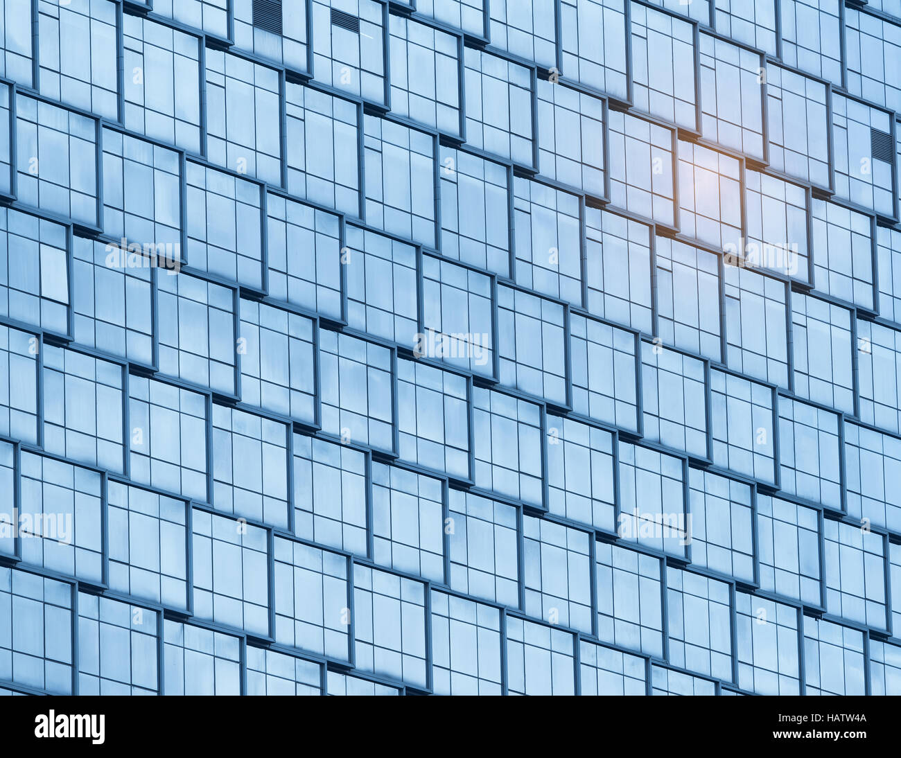 Contemporary office building blue glass wall detail Stock Photo - Alamy