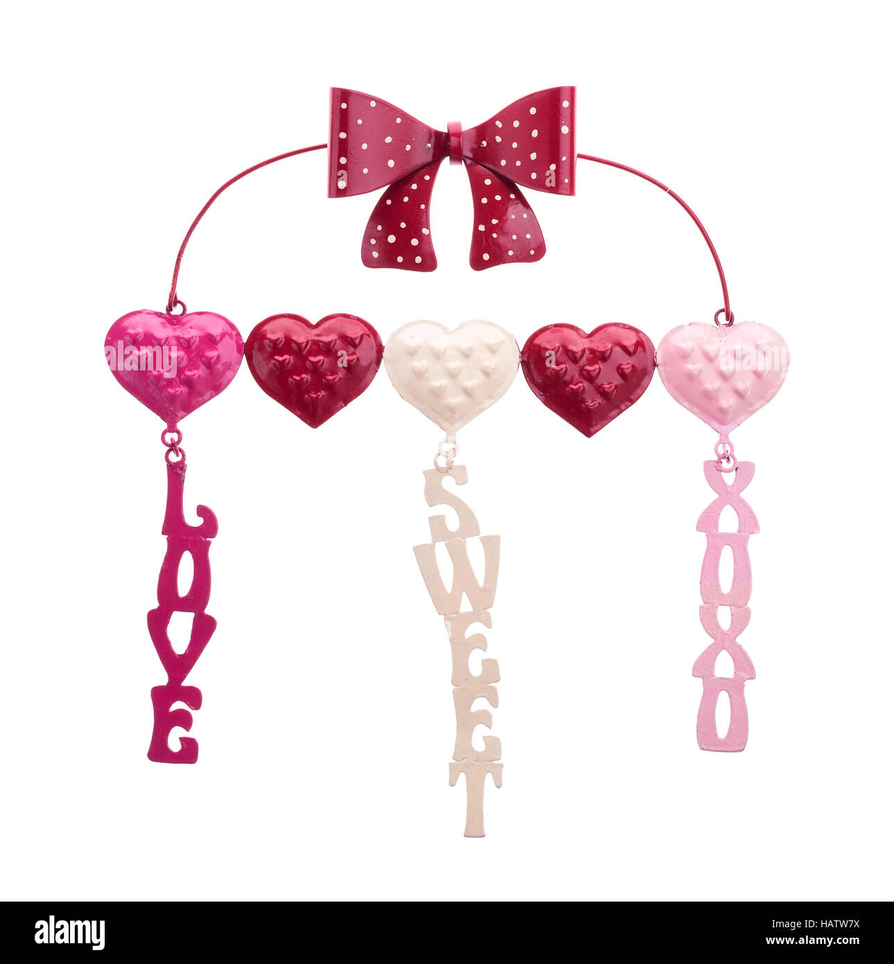 love, xoxo, sweet metal sign isolated Stock Photo - Alamy