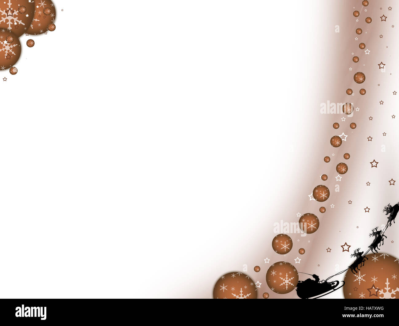 Christmas card brown Stock Photo - Alamy