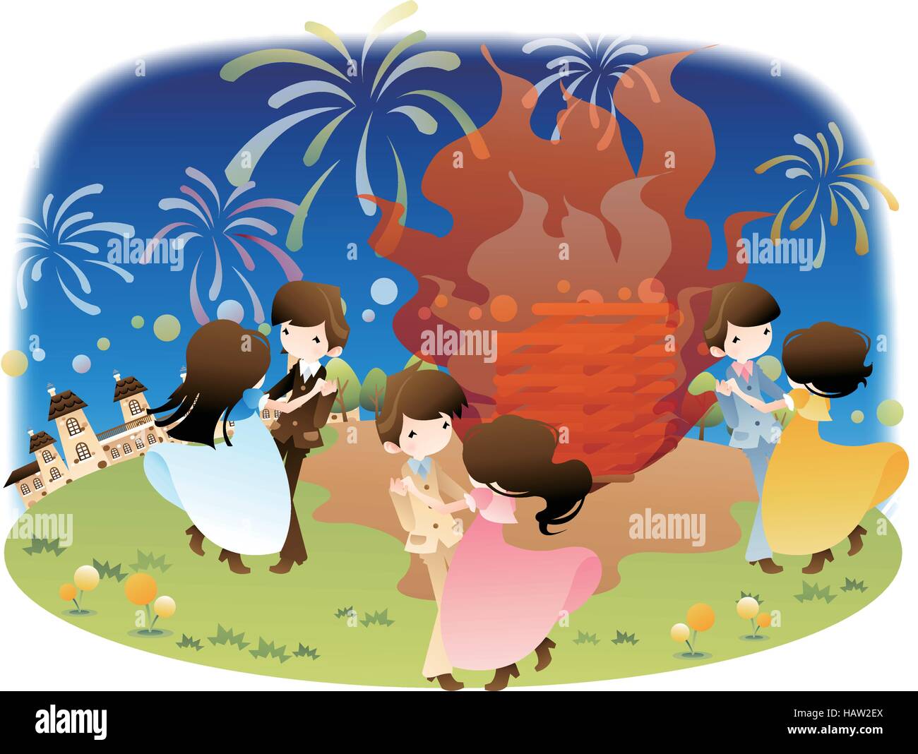 Outdoor paintings Stock Vector Images - Alamy