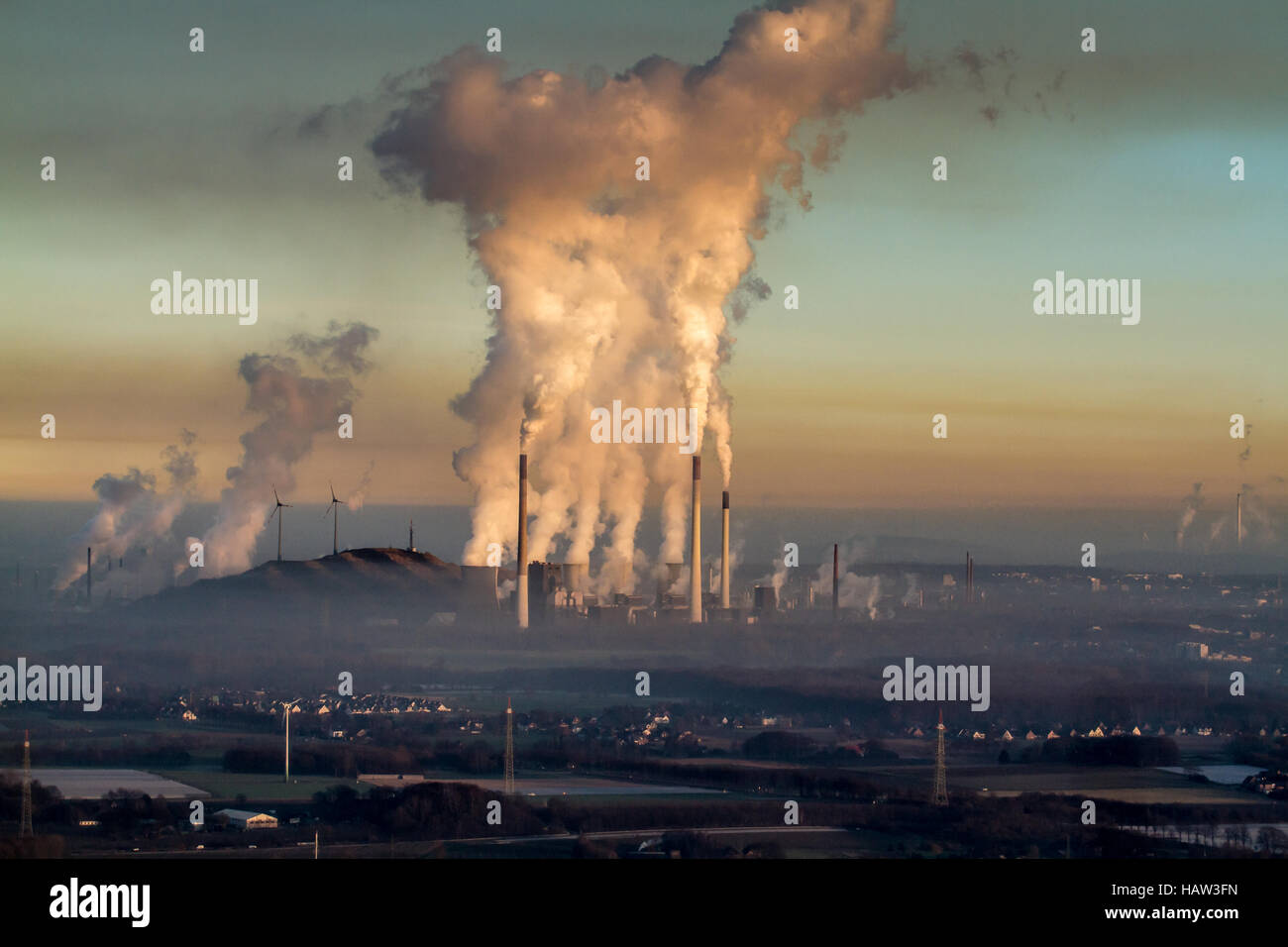 power station with haze Stock Photo - Alamy