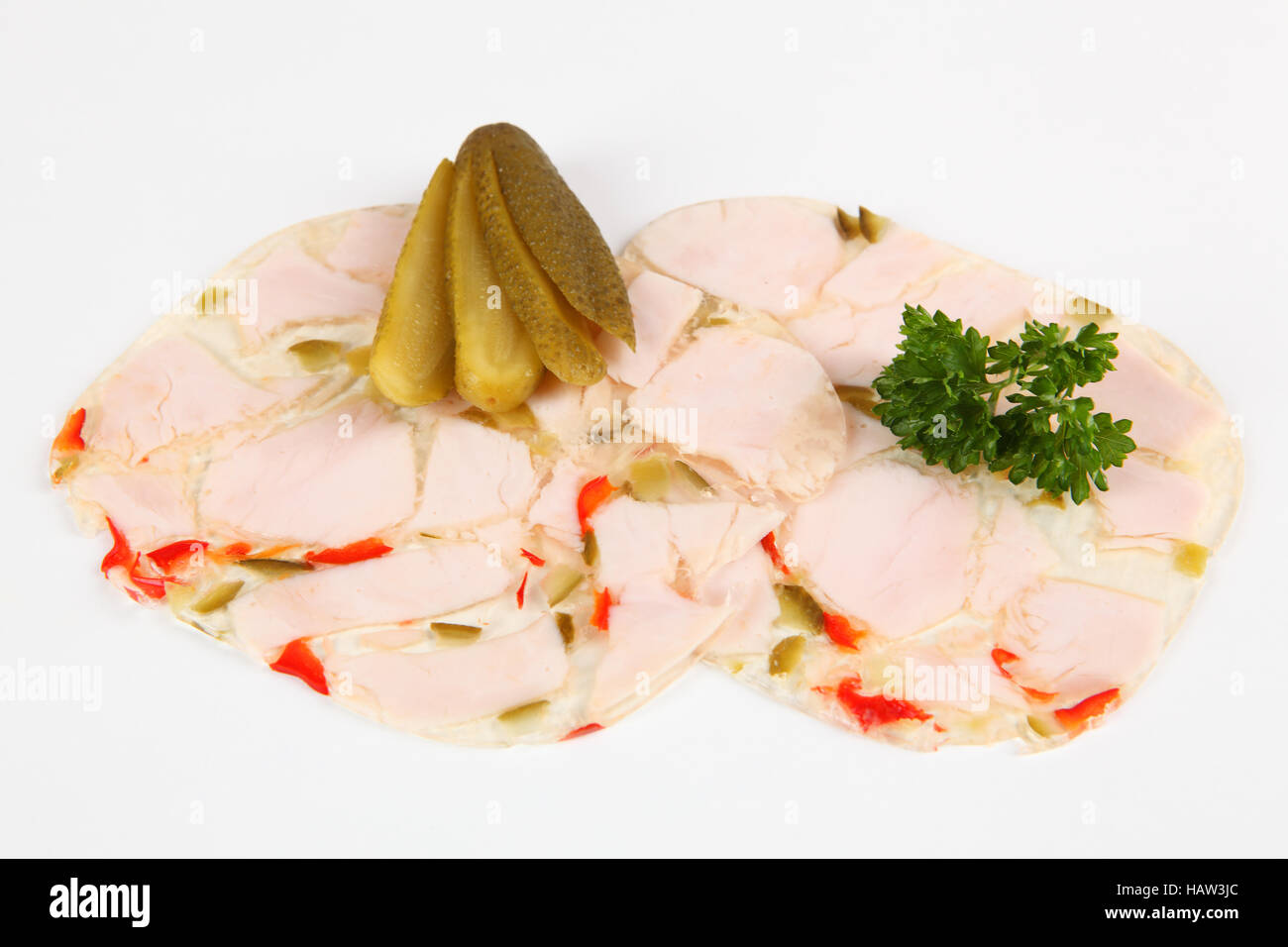aspic with chicken Stock Photo - Alamy