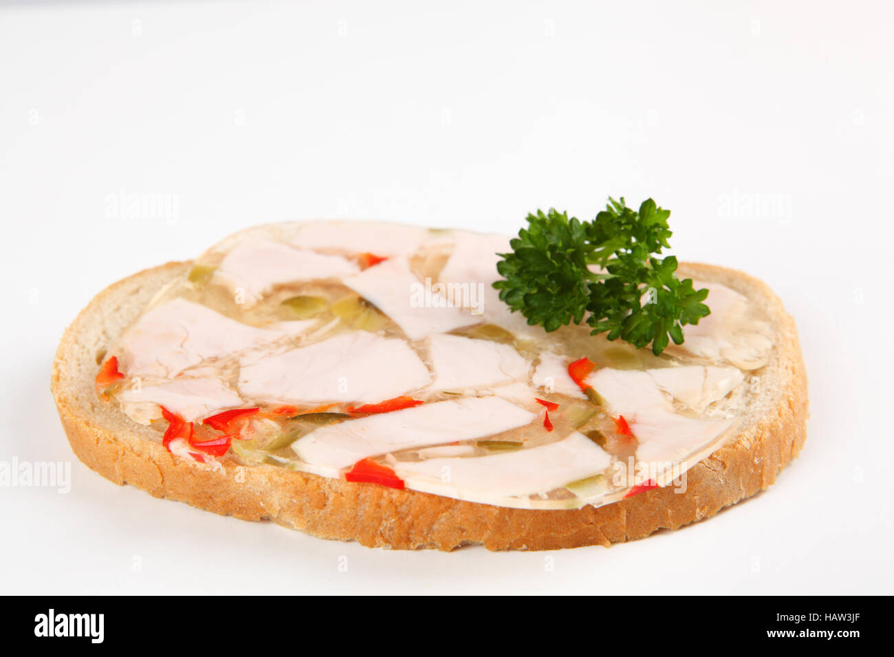 aspic with chicken Stock Photo - Alamy