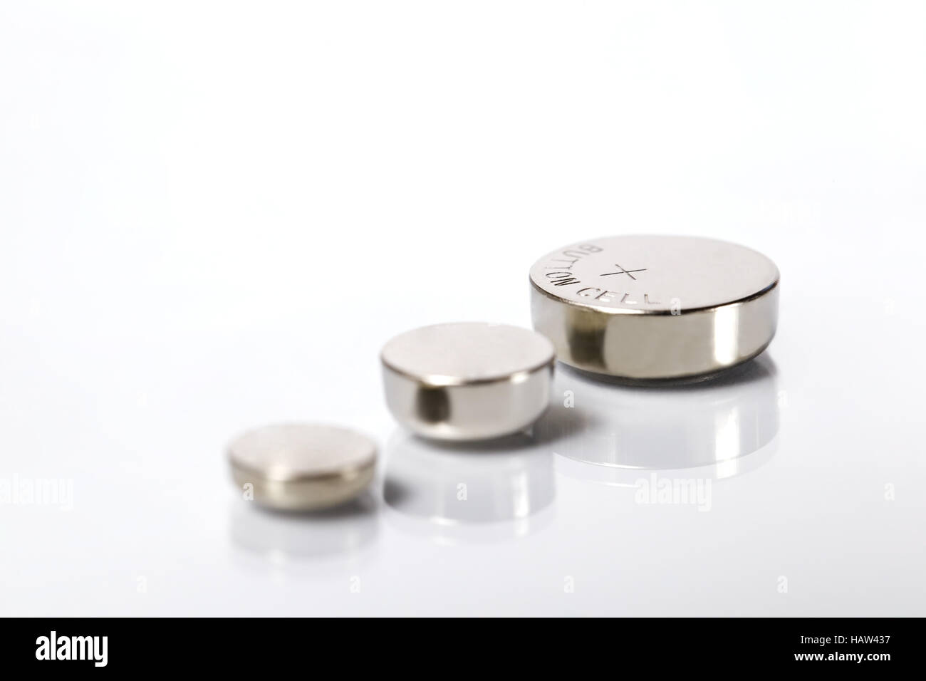 Small silver batteries hi-res stock photography and images - Alamy