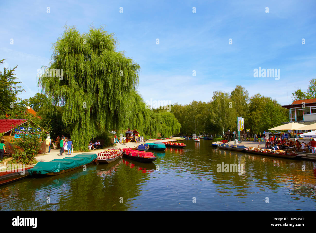 Lehde Harbour (Spreewald Stock Photo - Alamy