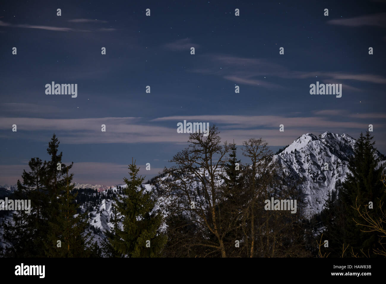 Alpine panorama from Bruennstein Stock Photo - Alamy