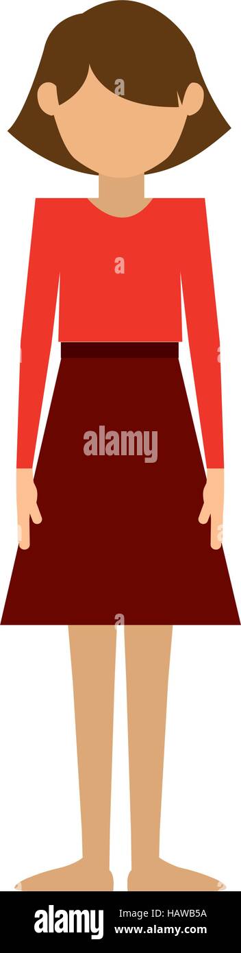 Girl cartoon icon. Female avatar person people and human theme ...