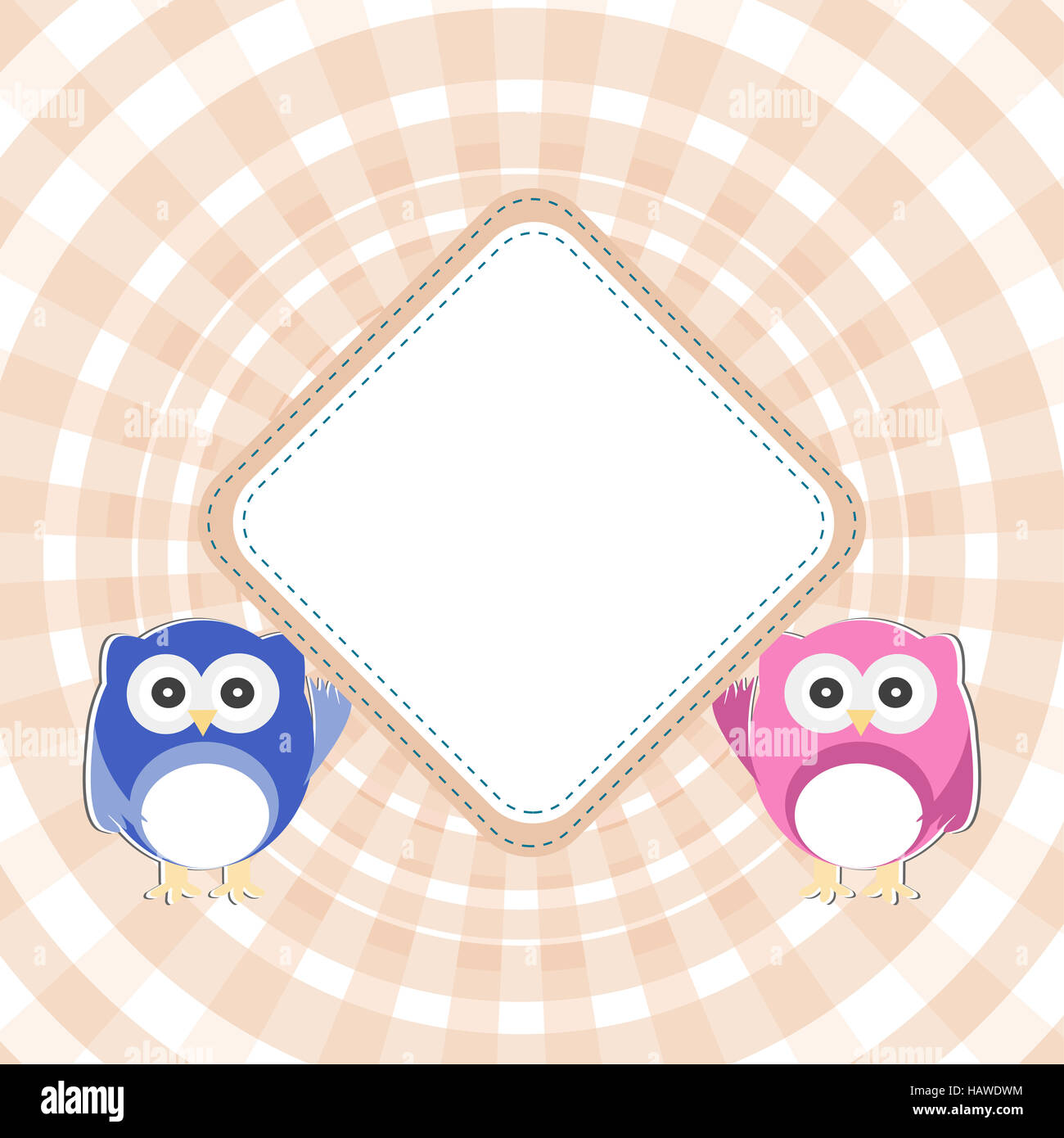 Cartoon empty paper template owl hi-res stock photography and images ...